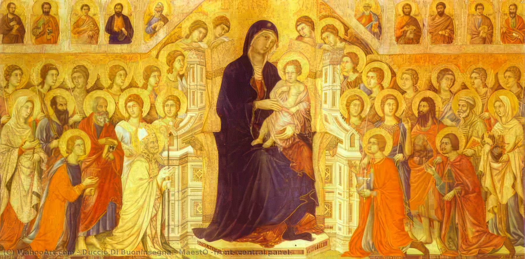 Obtener Grabados De Calidad Del Museo MaestÓ (frontera, panel central), 1311 de Duccio Di ...