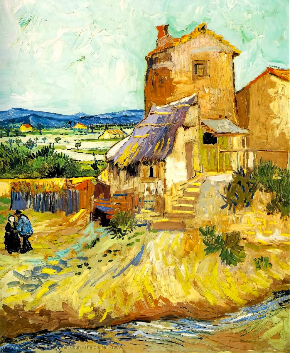 Reproducciones De Arte El viejo molino [1888] de Vincent Van Gogh (1853 ...
