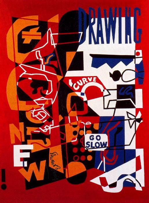 Order Artwork Replica Combination Concrete by Stuart Davis (Inspired By ...