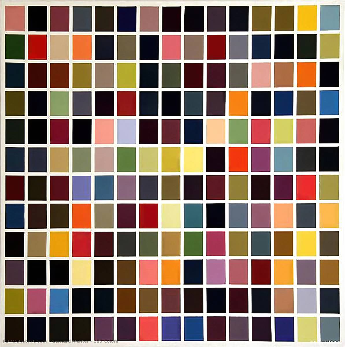 180 Colors by Gerhard Richter Gerhard Richter | WahooArt.com