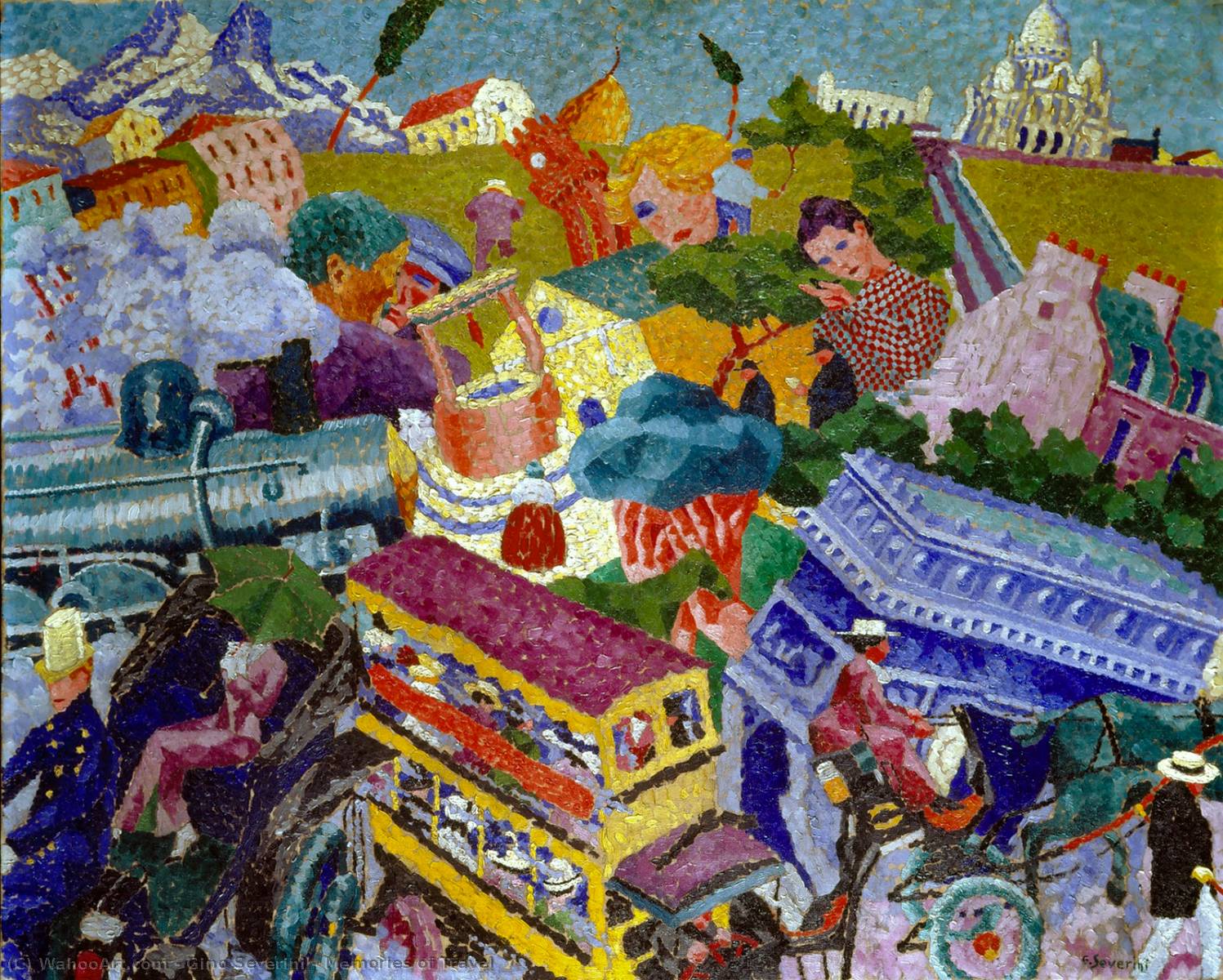 Reproductions De Peintures Souvenirs de voyage de Gino Severini ...