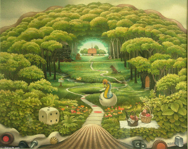 Garçon de Jacek Yerka Jacek Yerka | WahooArt.com