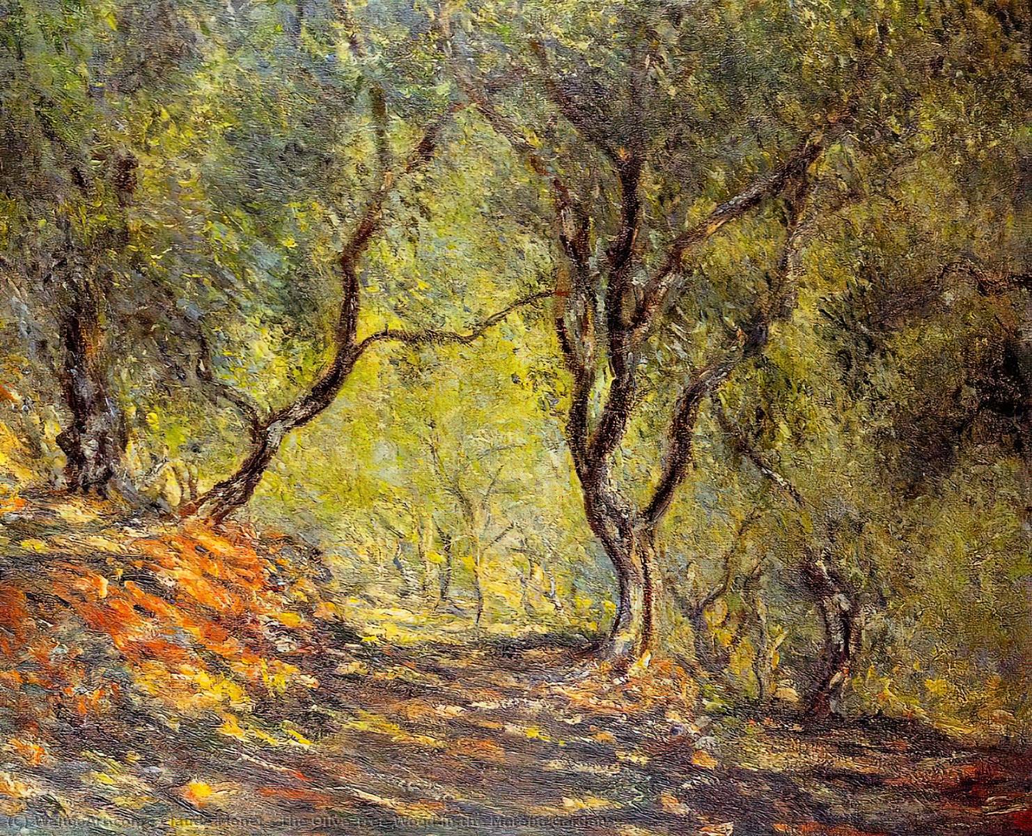Get Paintings Reproductions The Olive Tree Wood in the Moreno Garden ...