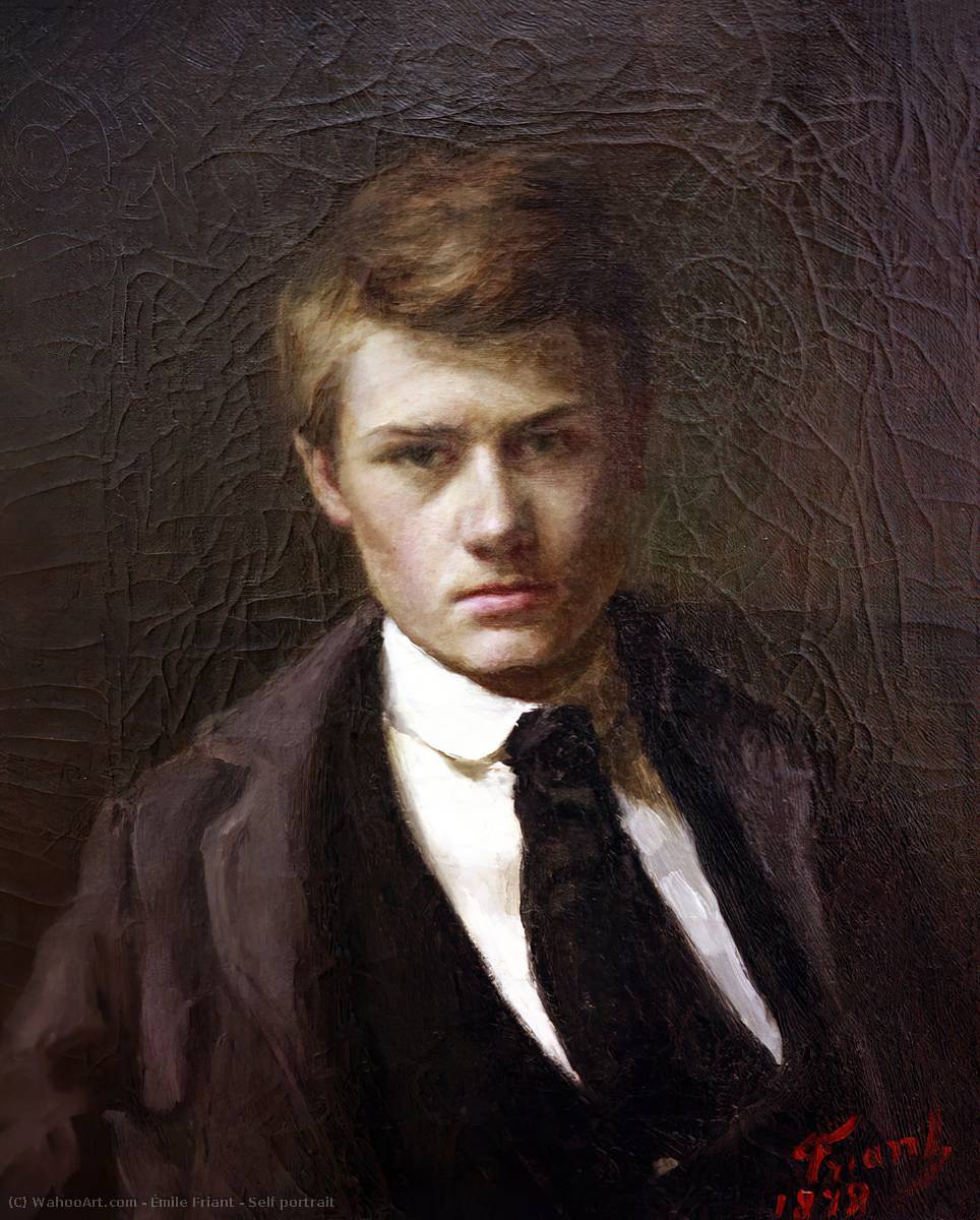 Reproducciones De Arte Autorretrato, 1878 de Émile Friant (1863-1932 ...