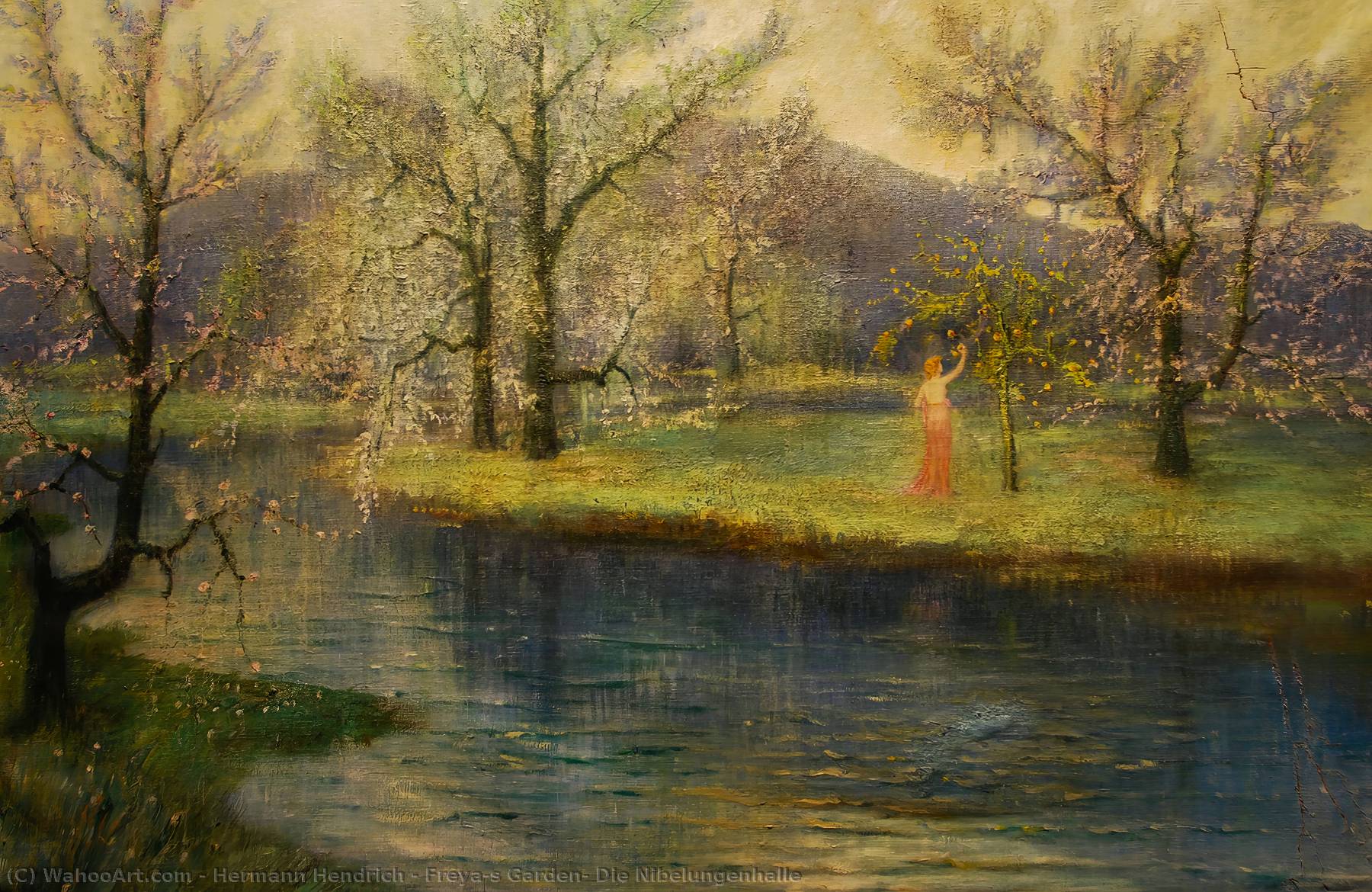 Achat Réplique De Peinture Jardin de Freya, Die Nibelungenhalle de ...