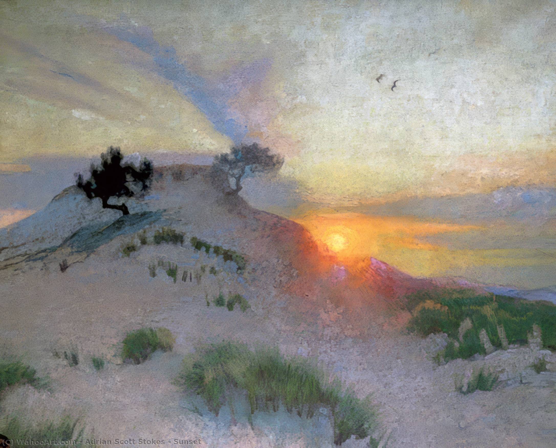 Art Reproductions Sunset by Adrian Scott Stokes (1854-1935, United ...