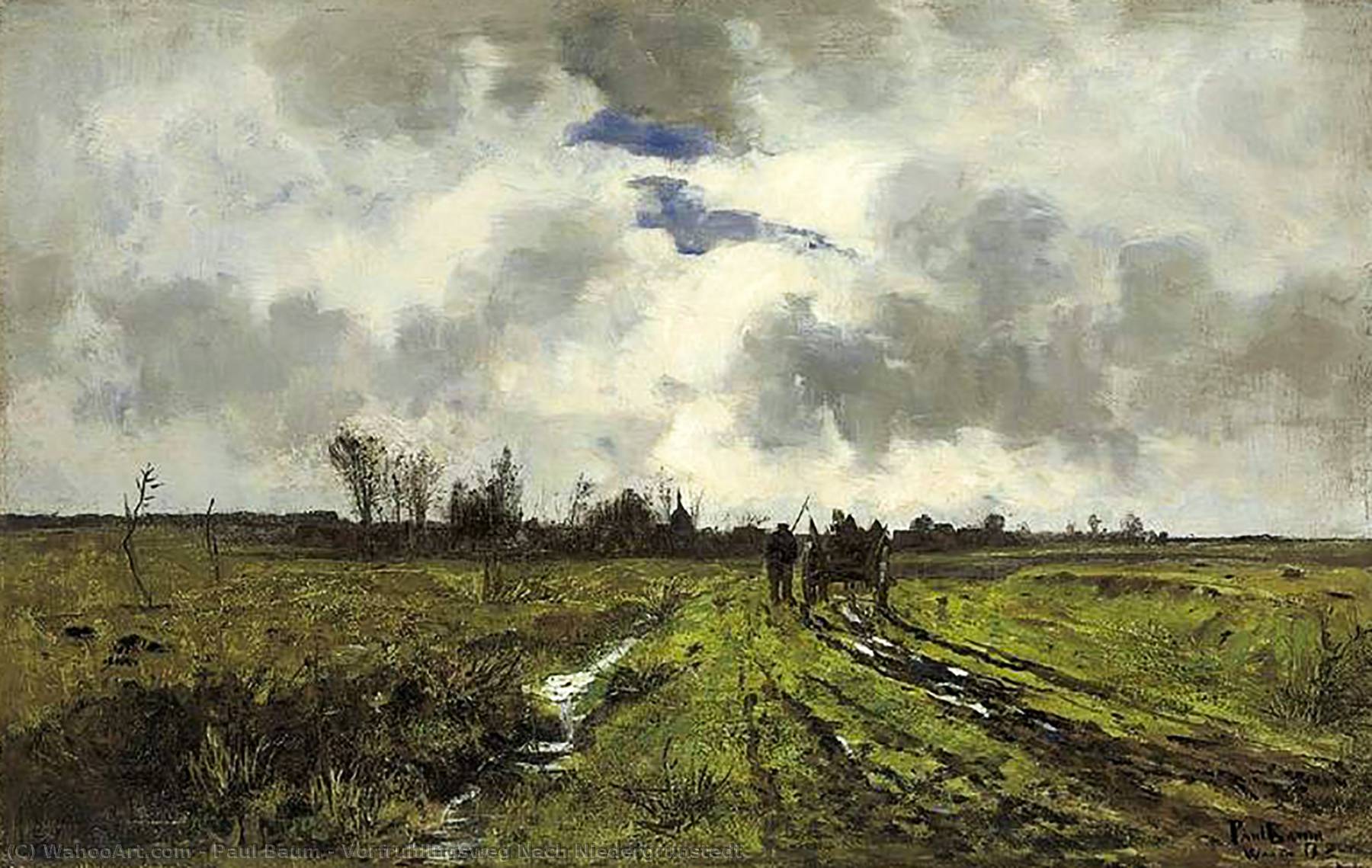 Riproduzioni D'arte Vorfruhlingsweg Nach Niedergrunstedt di Paul Baum ...