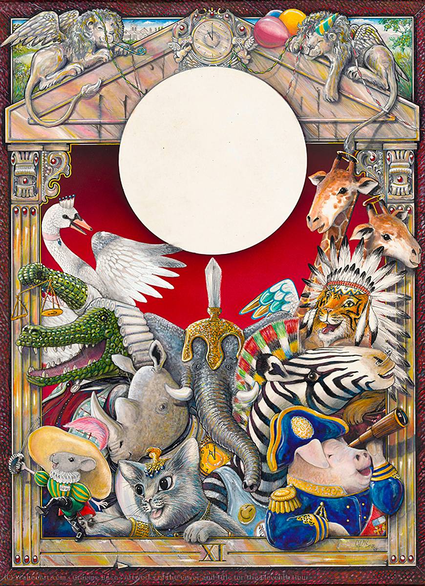 Artworks of the Cover and Title for The Eleventh Hour by Graeme Base ...