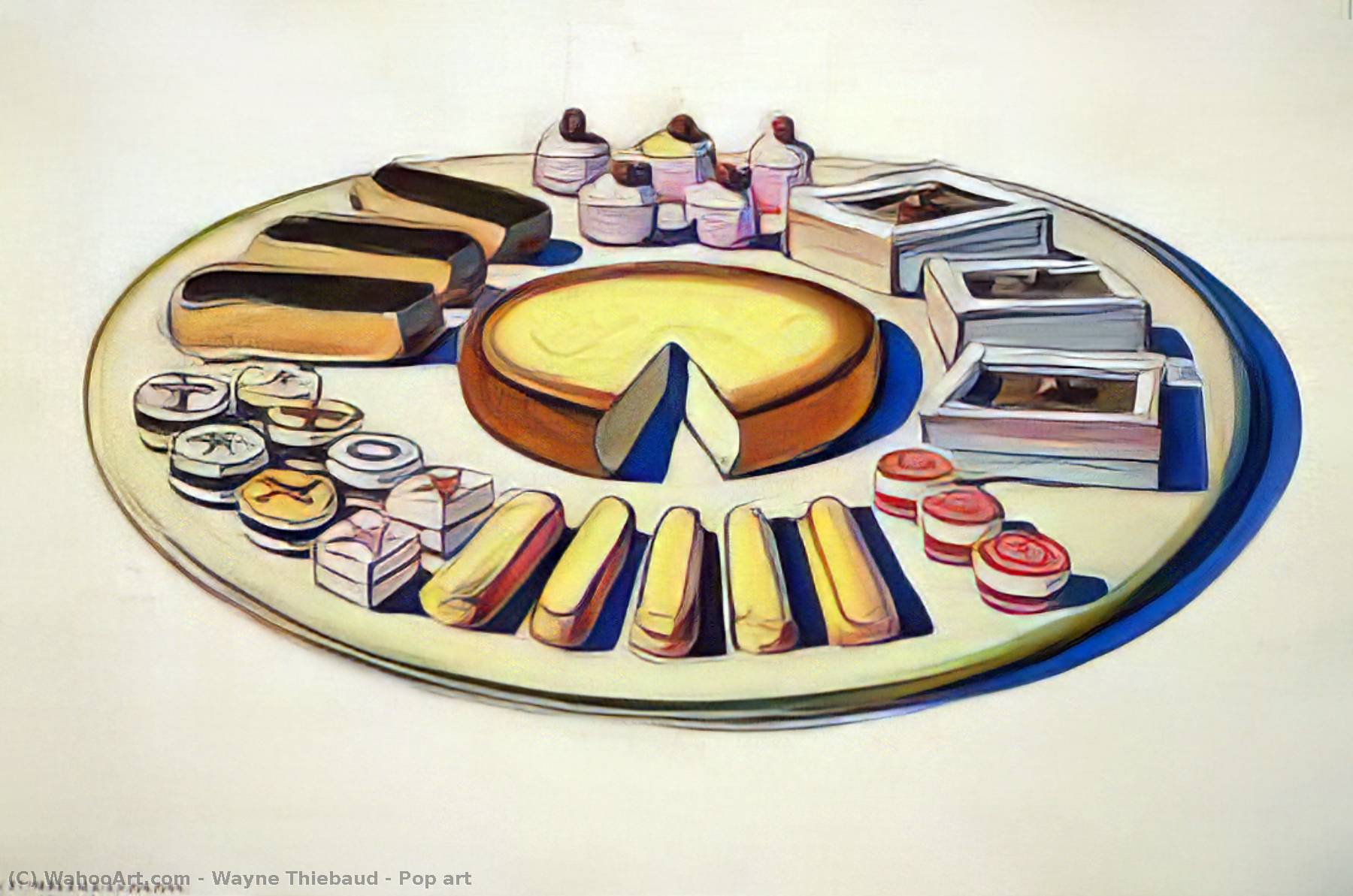 Pop art by Wayne Thiebaud (1920-2021, United States) Wayne Thiebaud ...