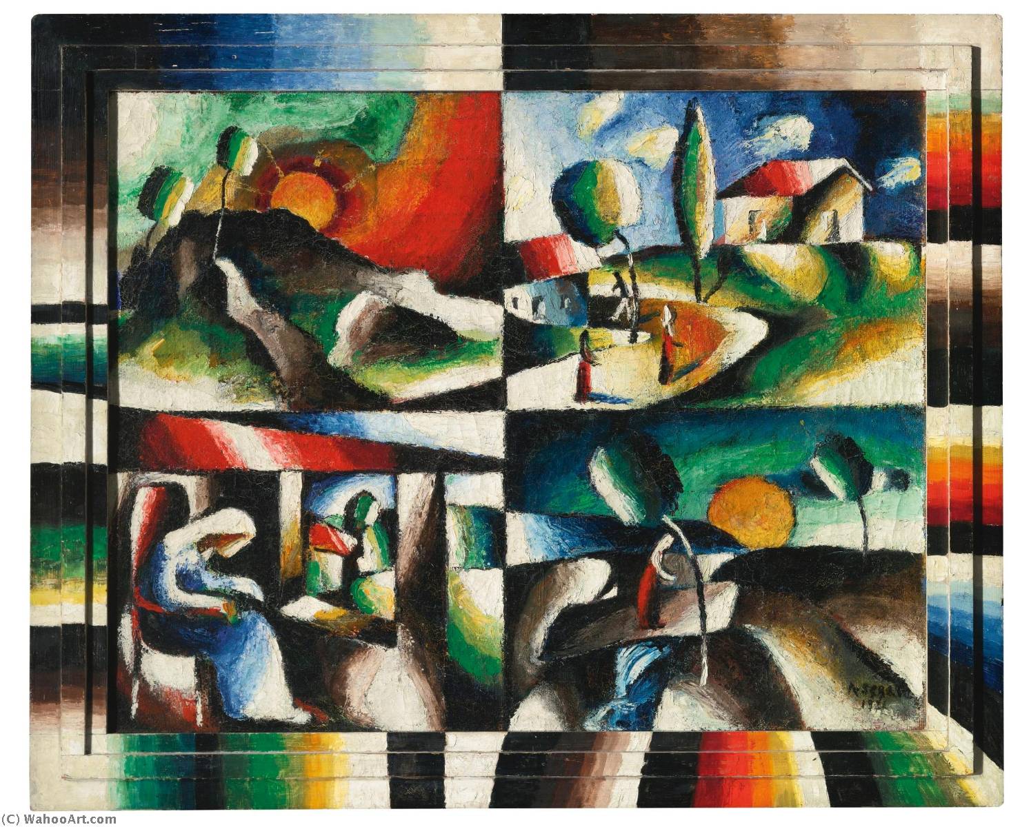 Museu De Reproduções De Arte Ein Tag (um dia) por Arthur Segal (1875 ...