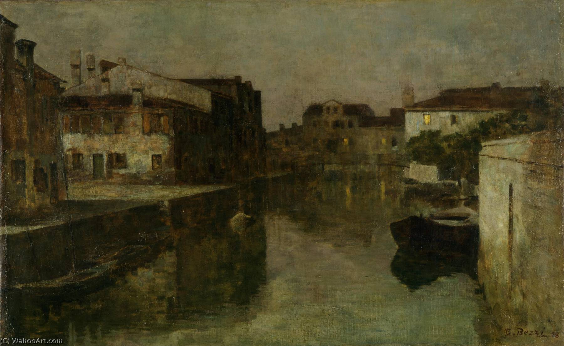 Reproduções De Pinturas Italiano Venezia para dormir, 1898 por ...