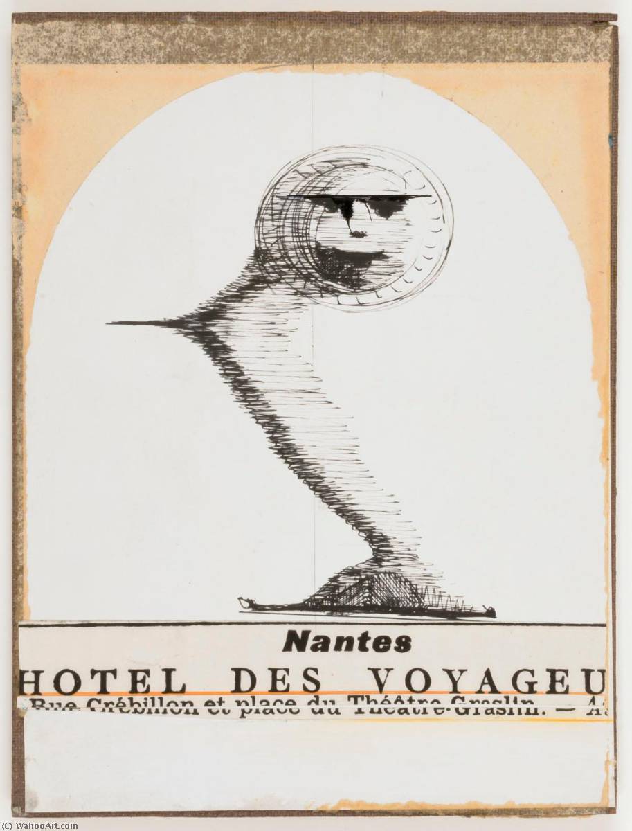 Paintings Reproductions Untitled (photostat of Cornell`s drawing of the ...