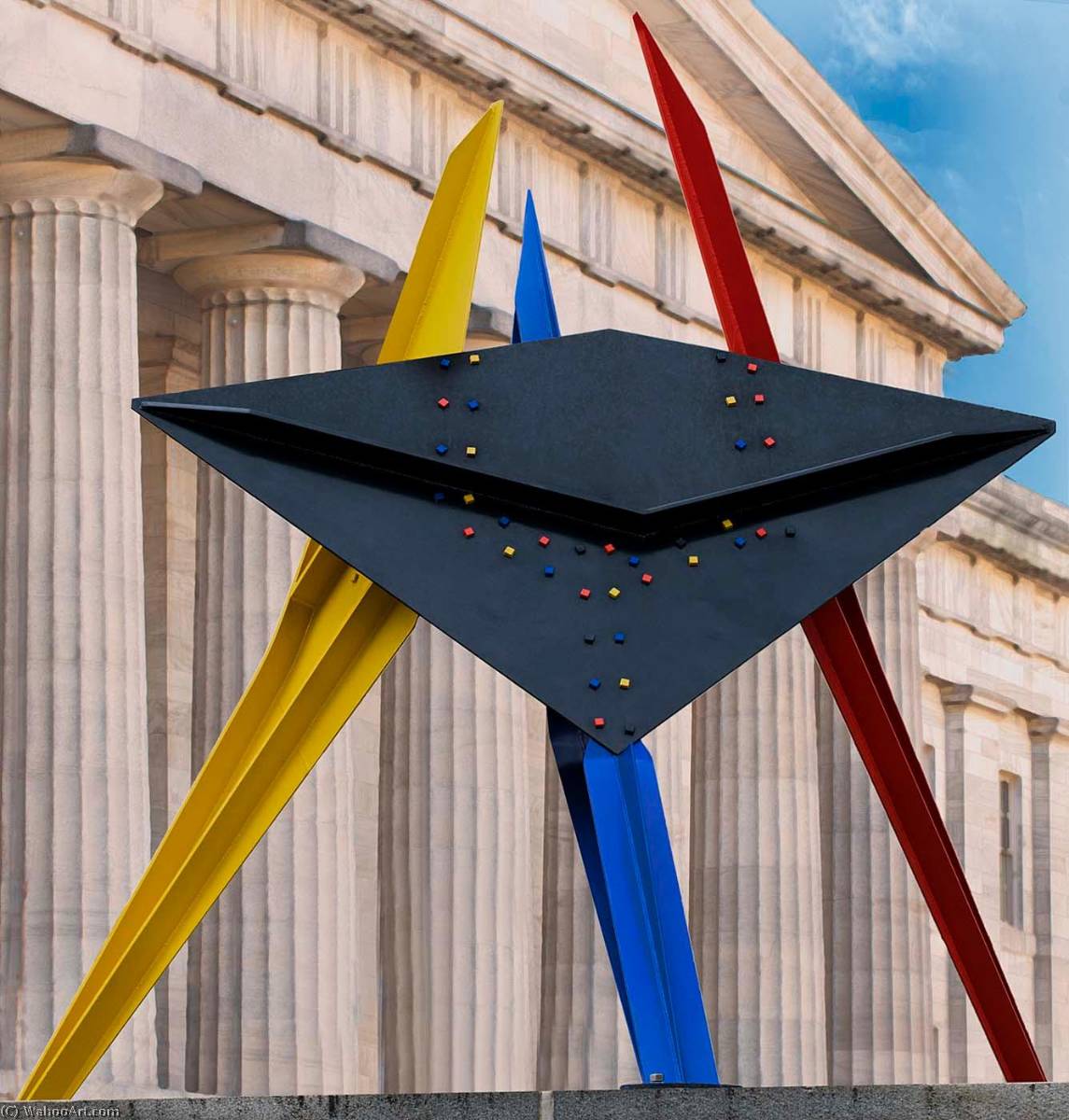 Oil Painting Replica Tableau Noir, 1970 by Alexander Milne Calder ...