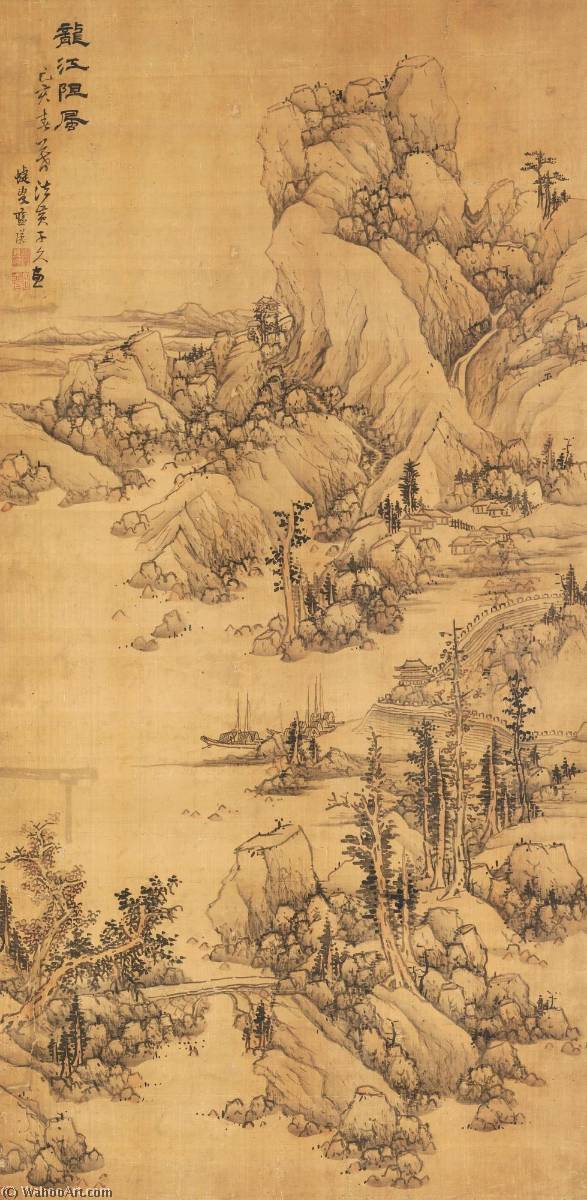 Riproduzioni D'arte Del Museo LANDSCAPE di Lan Ying (1585-1664 ...