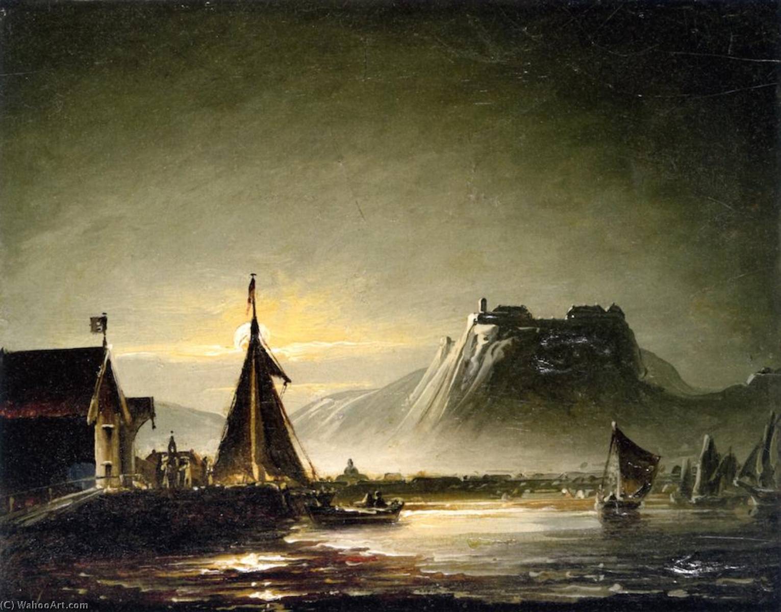 Reproducciones De Arte Del Museo Fredrikshald, 1852 de Peder Balke ...