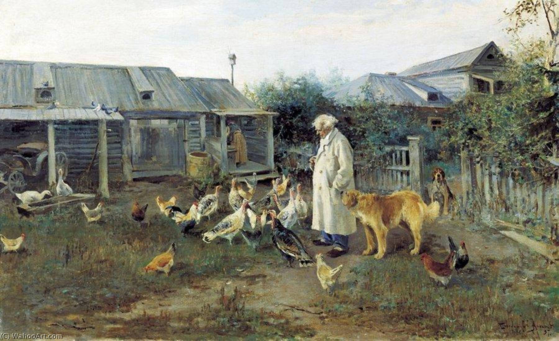 Get Paintings Reproductions Morning Greetings, 1897 by Alexei Stepanov ...