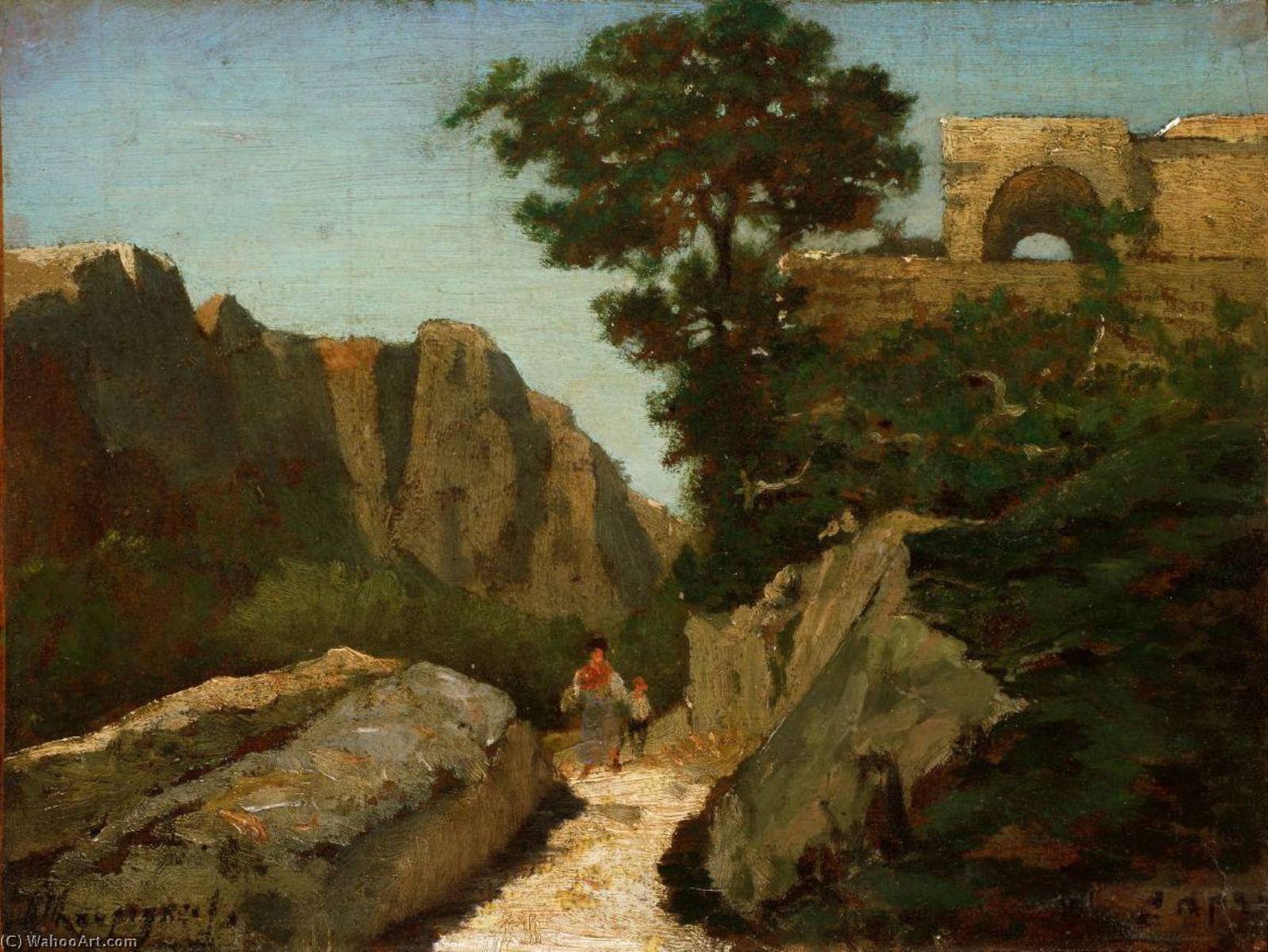 Get Art Reproductions Landscape at Capri by Henri-Joseph Harpignies ...