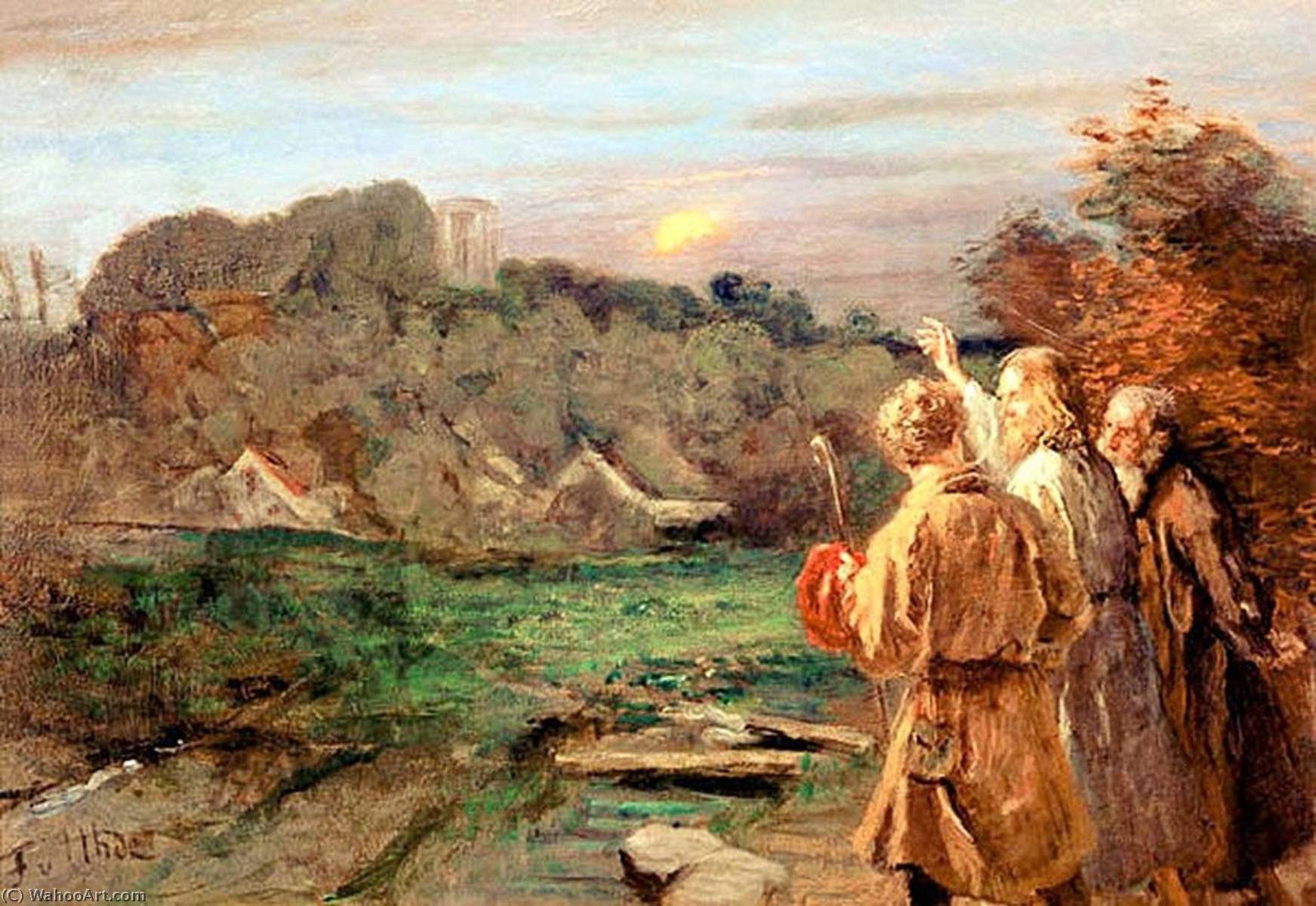 Reproduções De Belas Artes por Fritz Von Uhde (1848-1911) | WahooArt.com