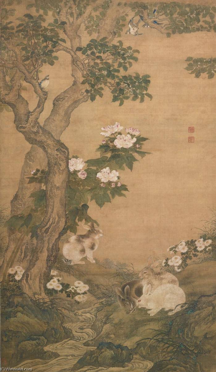 Purchase Oil Painting Replica FLOWER AND BIRDS by Shen Quan (1682-1760 ...