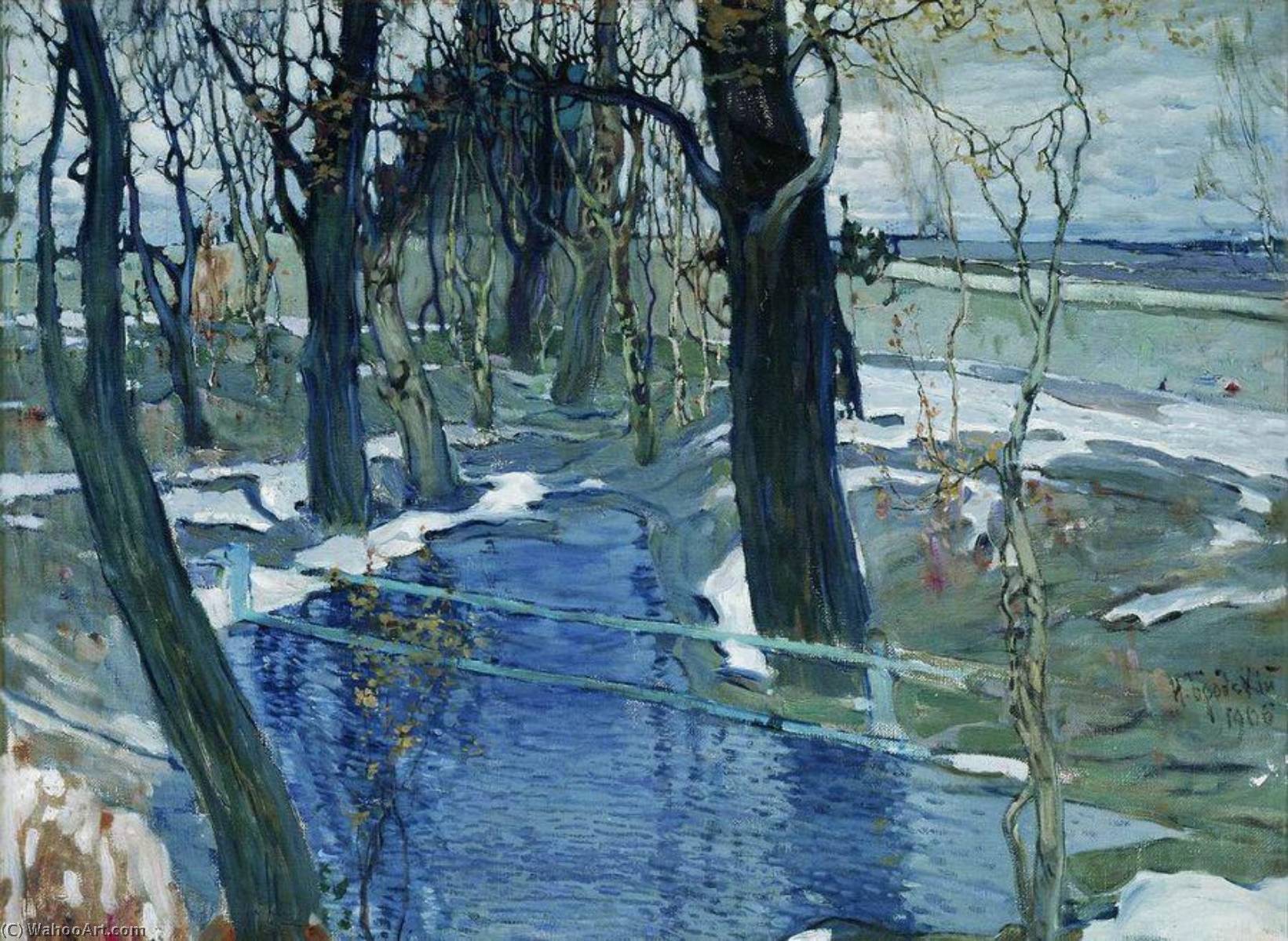 Museum Art Reproductions Early Spring, 1906 by Isaak Brodsky (1883-1939 ...