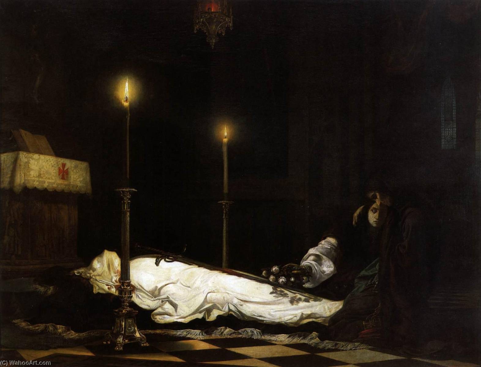 Grabados De Calidad Del Museo László Hunyadi en el Bier, 1859 de Viktor ...