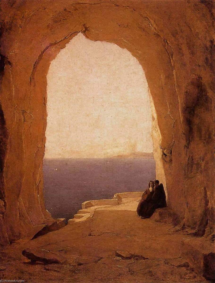 Commander Reproductions D'art Grotte dans le Golfe de Naples, 1829 de ...