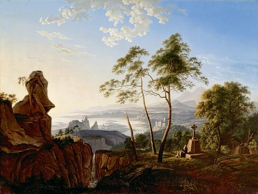 Holen Museumsqualität Prints Landschaft mit Einsiedler, 1822 von Carl ...