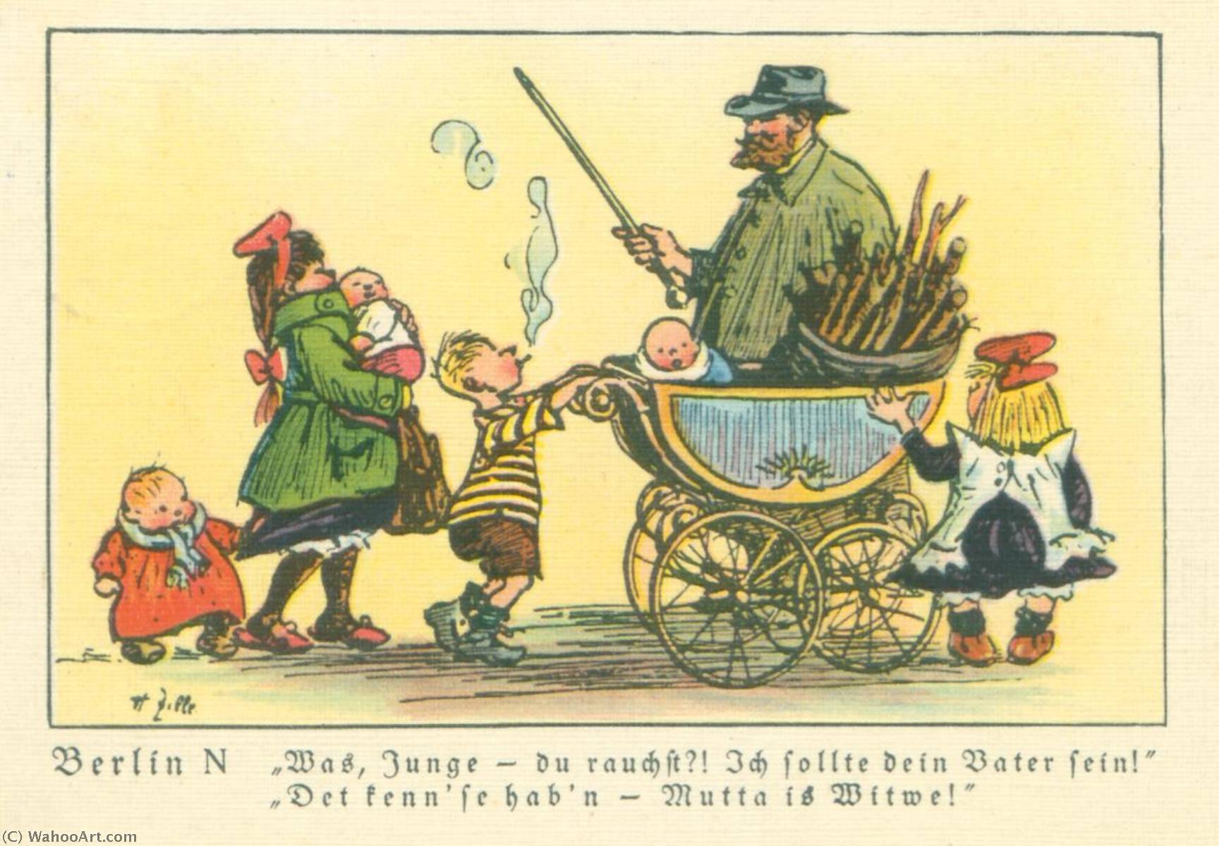 Reproductions D'art , 1960 de Heinrich Zille (1858-1929, Germany ...