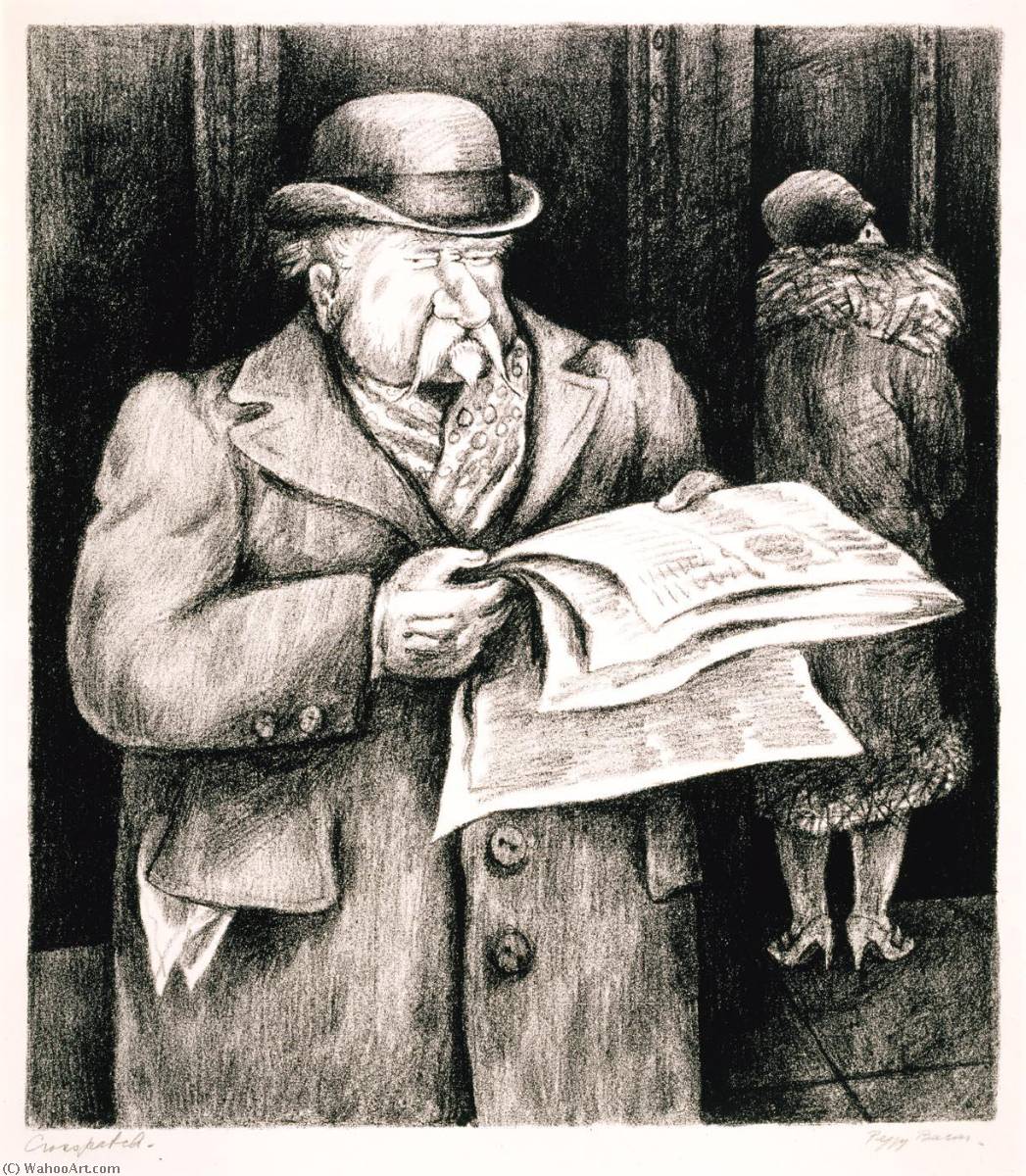 Paintings Reproductions The Titan, 1929 by Peggy Bacon (Inspired By ...