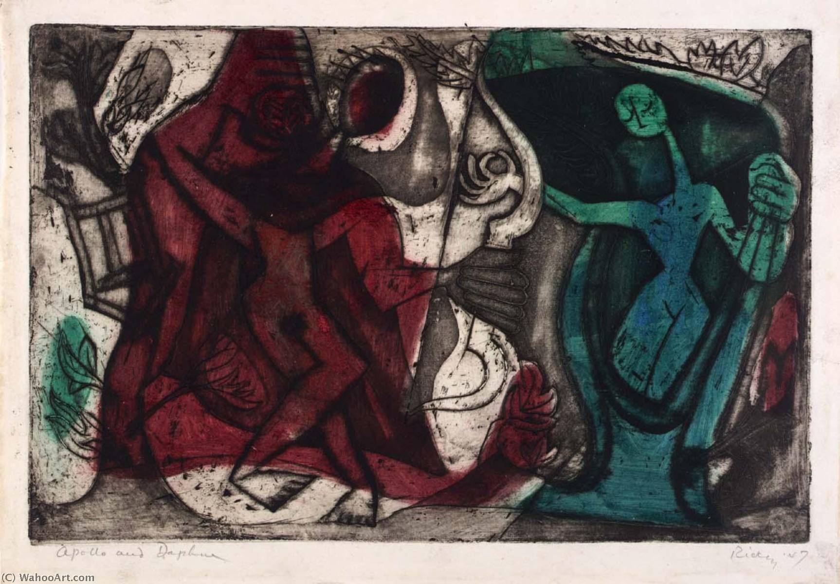 Apollo e Daphne, 1947 por George Rickey (1907-2002, United States ...