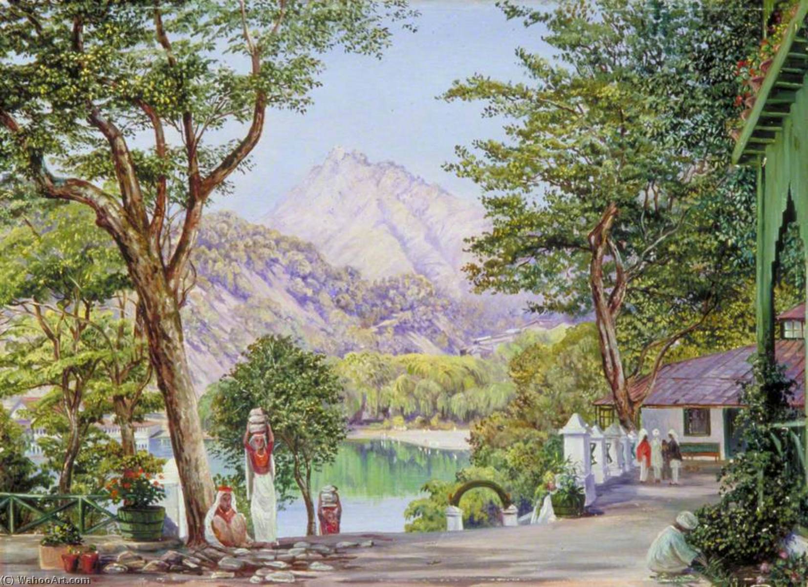 Order Artwork Replica Gardening at Nainee Tal, India, 1878 by Marianne ...