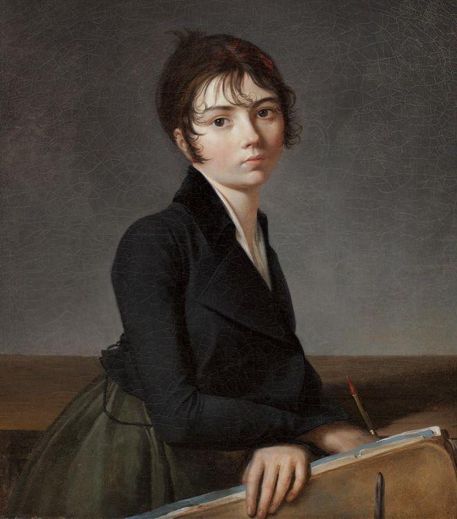 Get Art Reproductions Girl with Portfolio, 1799 by Guillaume Guillon ...