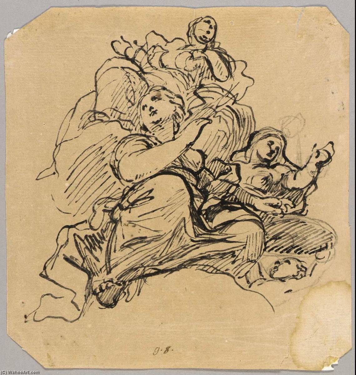 Reproductions D'art Dessin de Luigi Garzi (1638-1721) | WahooArt.com