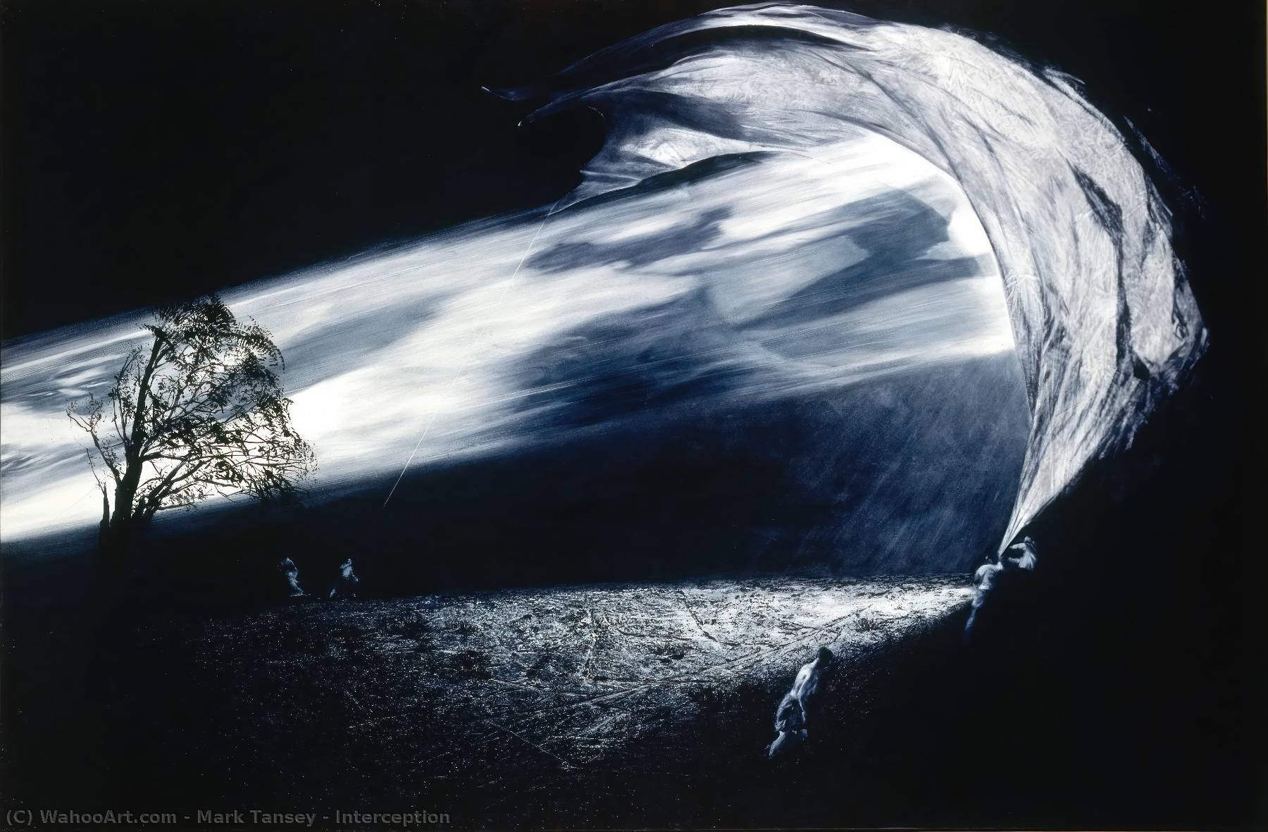 Intercepção, 1996 por Mark Tansey Mark Tansey | WahooArt.com