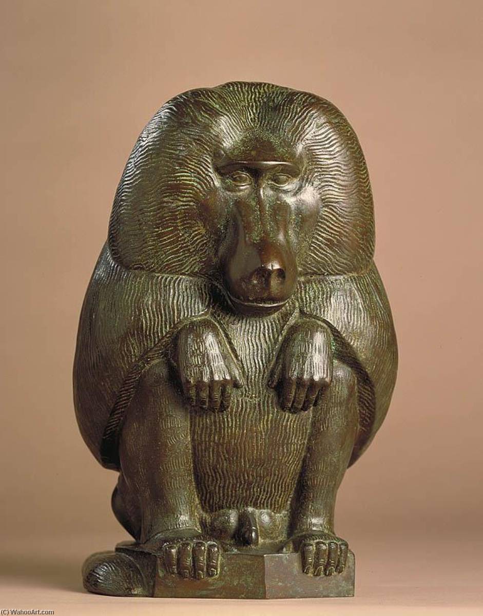 Museum Art Reproductions Baboon, 1932 by Paul Manship (Inspired By ...