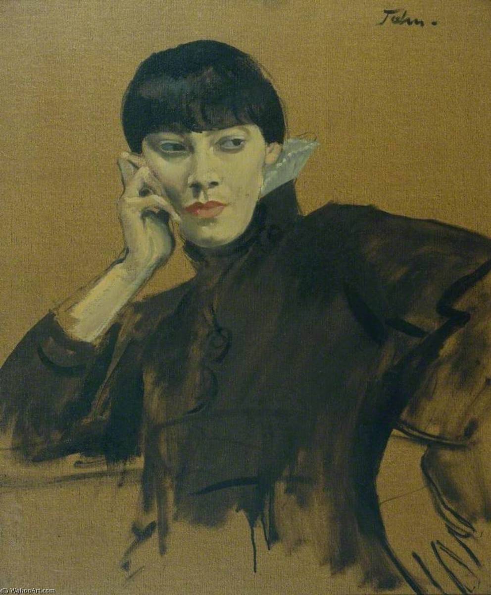 Paintings Reproductions Rachel, 1917 by Augustus Edwin John (Inspired ...