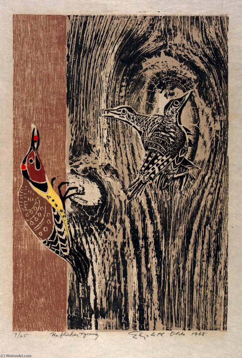 Artwork Replica The Flicker and Young, 1968 by Elizabeth Olds (Inspired ...