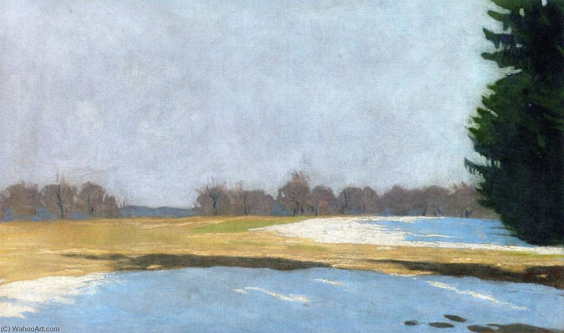 Reproducciones De Arte Del Museo Paisaje con restos de nieve, 1910 de ...