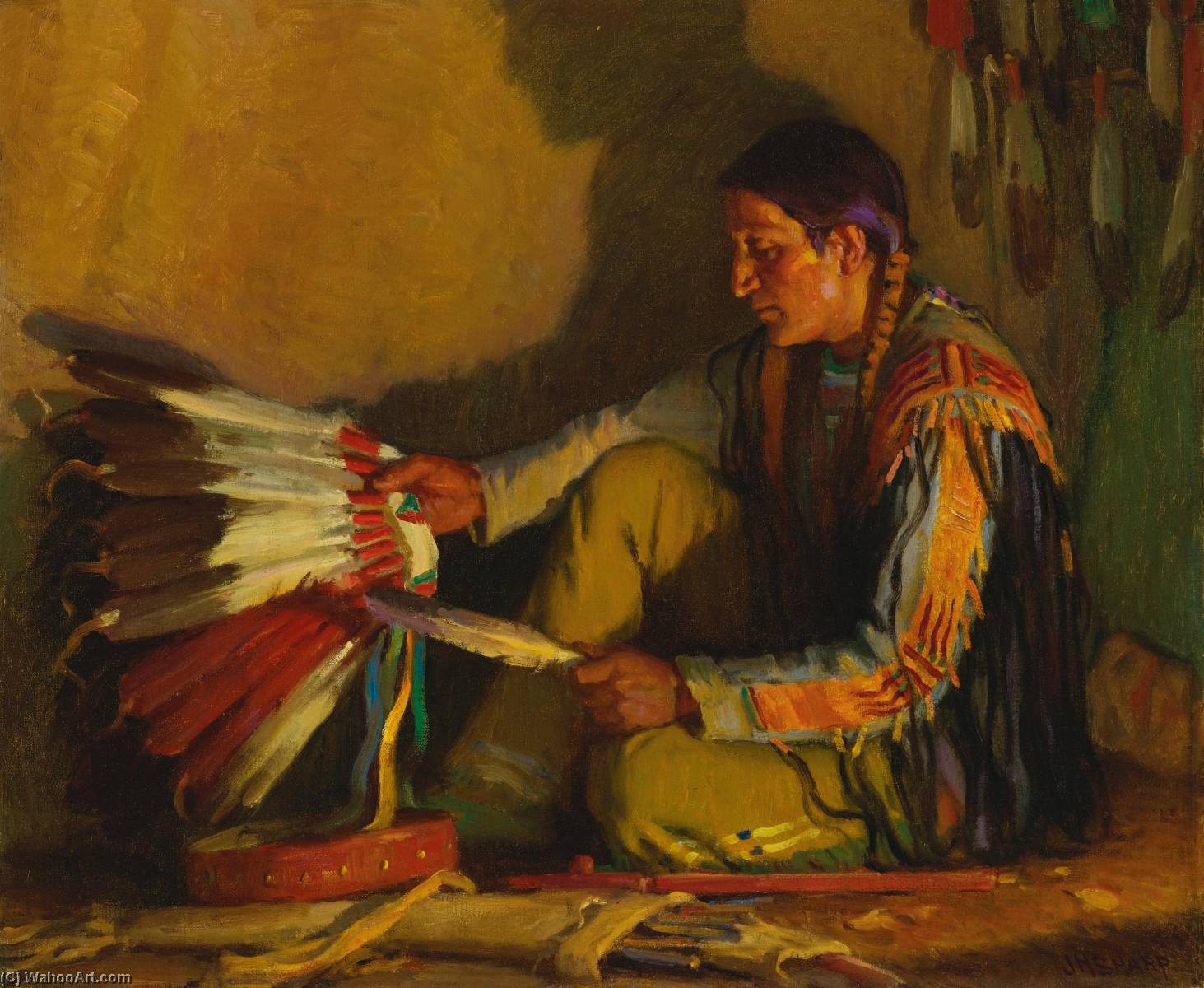 Grabados De Calidad Del Museo El Bono de Guerra de Joseph Henry Sharp ...