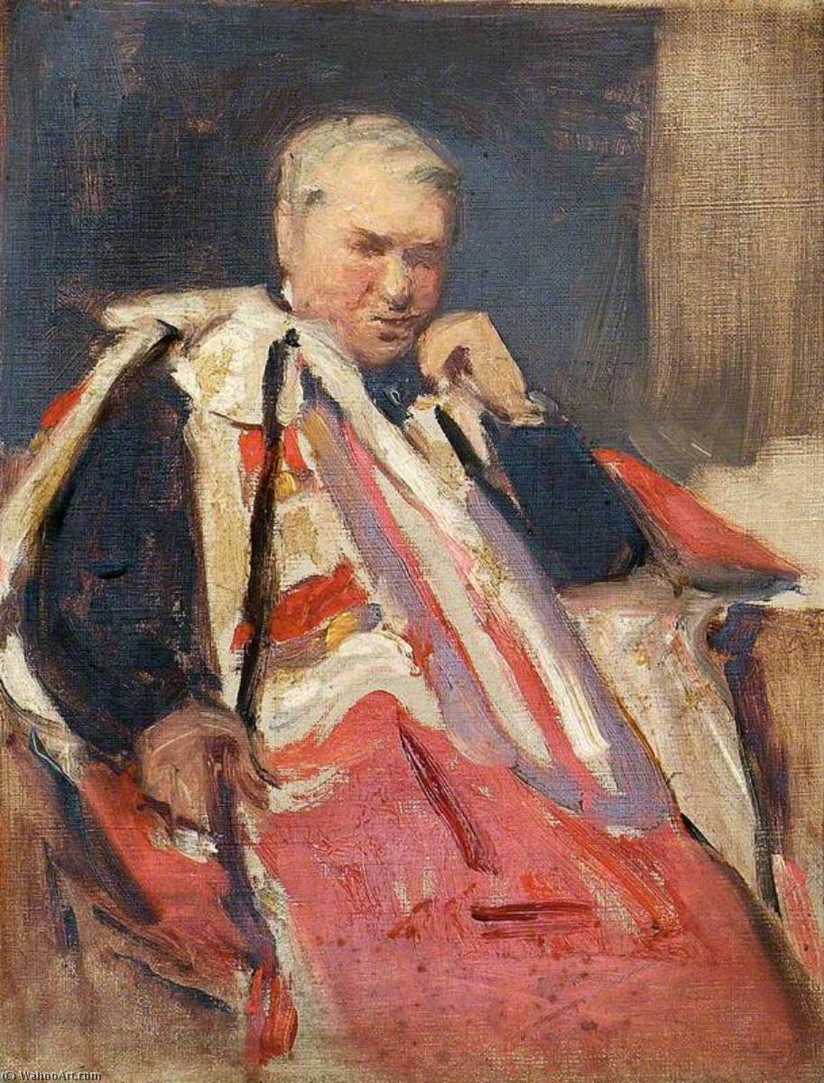 Paintings Reproductions Lord Loreburn, the Lord Chancellor, 1907 by ...