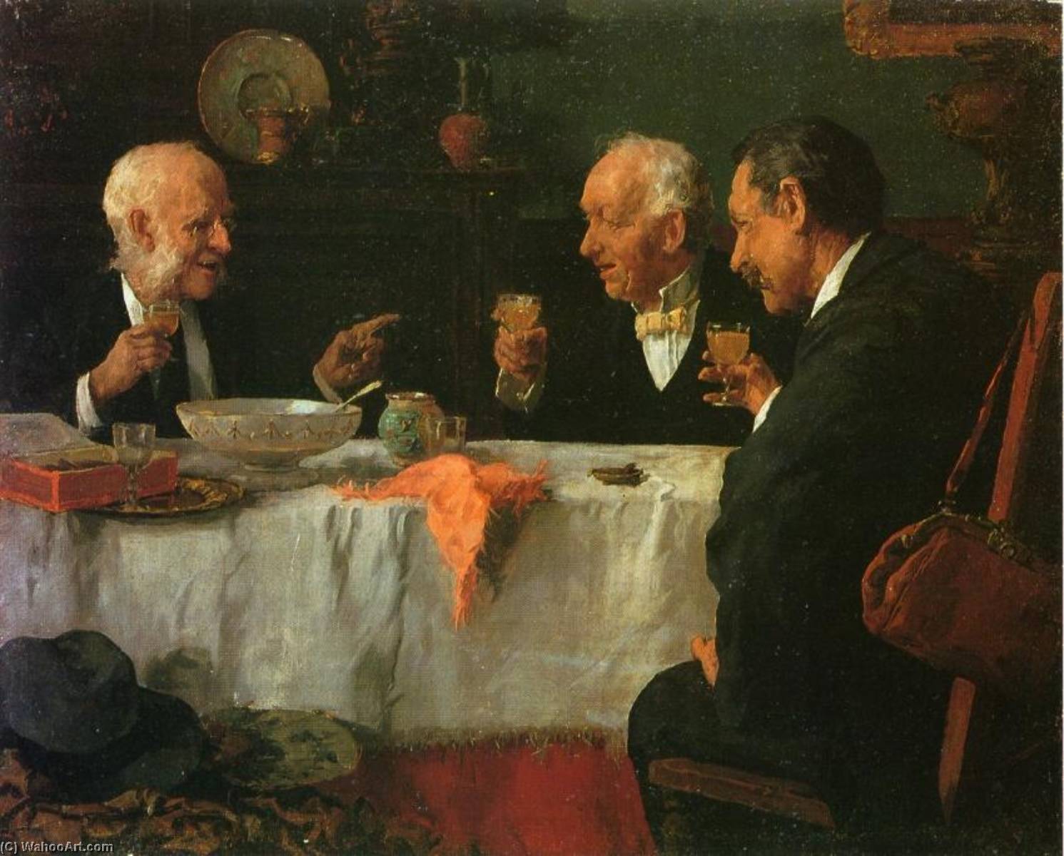 Get Art Reproductions Gentlemen The Toast by Louis Charles Moeller ...