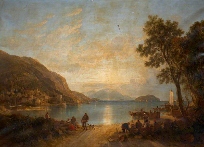 Order Artwork Replica On an Italian Lake (Garda ), 1835 by Sir Augustus ...