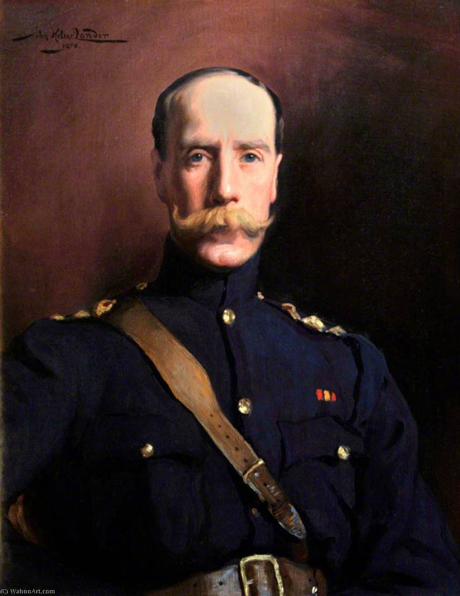 Paintings Reproductions Colonel S. P. Rolt, 1905 by John Saint Helier ...