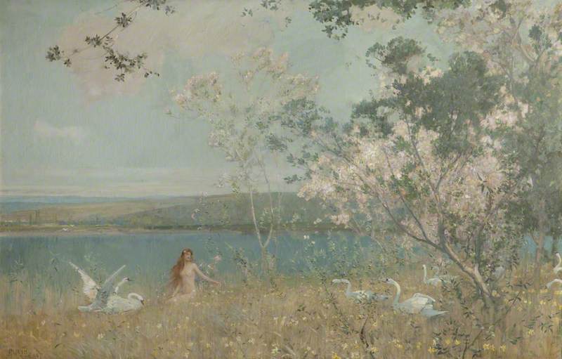 Get Art Reproductions An Idyll of Spring, 1897 by Alfred East (1844 ...