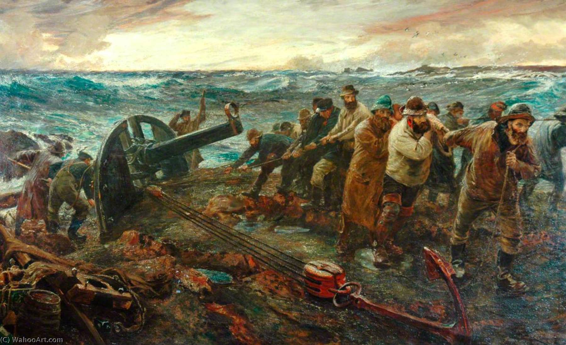 Compre Museu De Reproduções De Arte A Wreckage, 1901 por Charles Napier ...