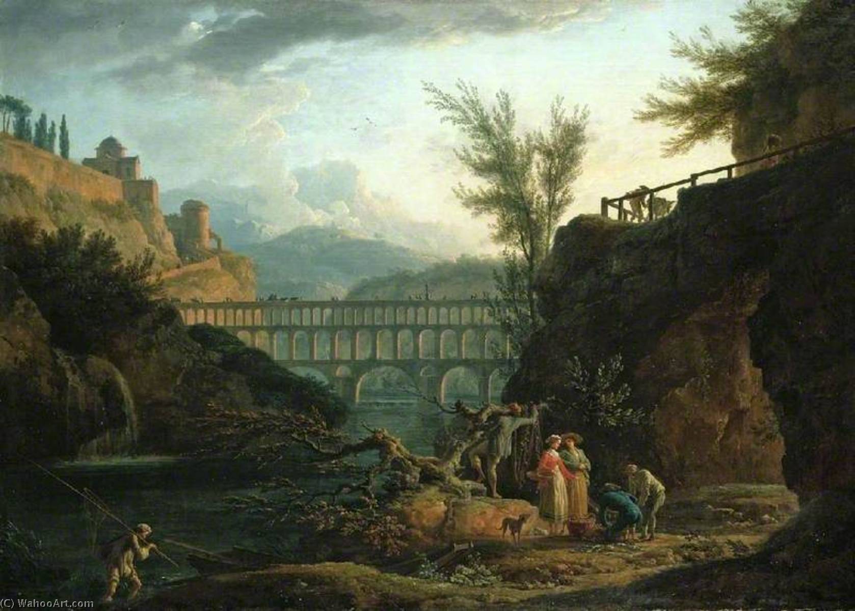 Get Paintings Reproductions Noon, 1760 by Claude Joseph Vernet (1714 ...