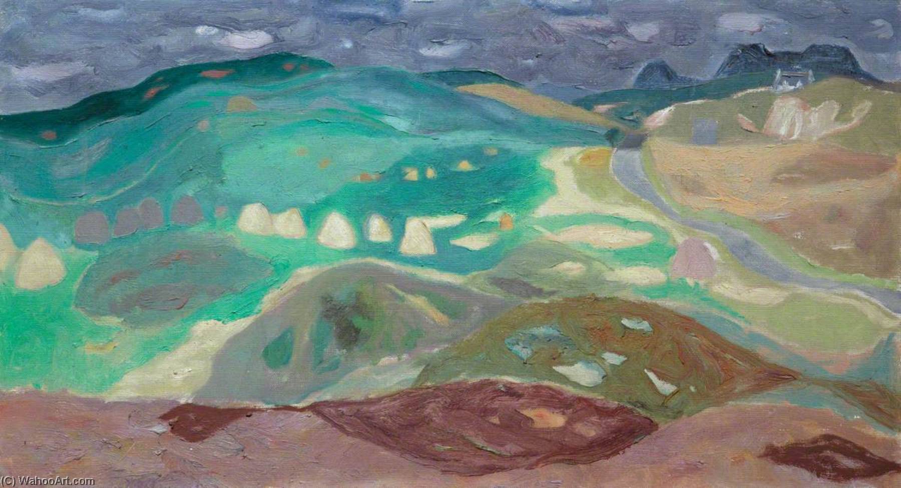 Green Fields et Haystack de William George Gillies William George ...