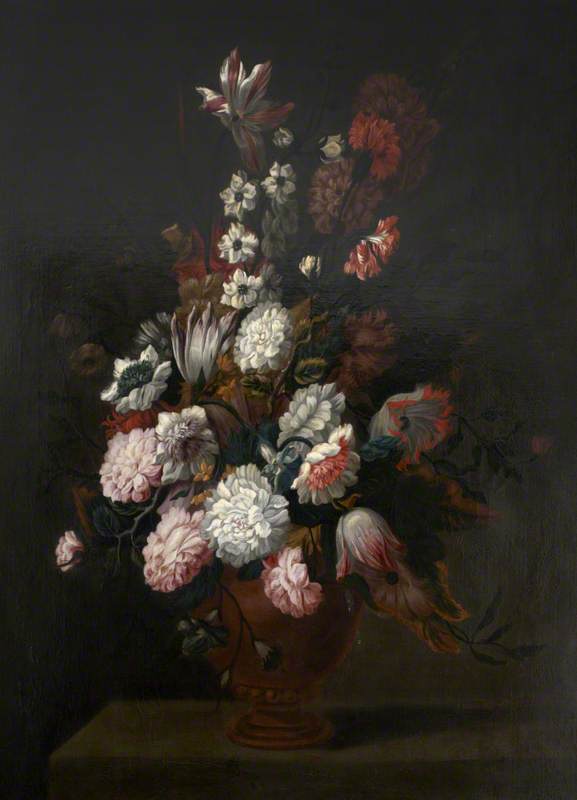 Purchase Oil Painting Replica An Earthernware Vase of Flowers by Jean ...