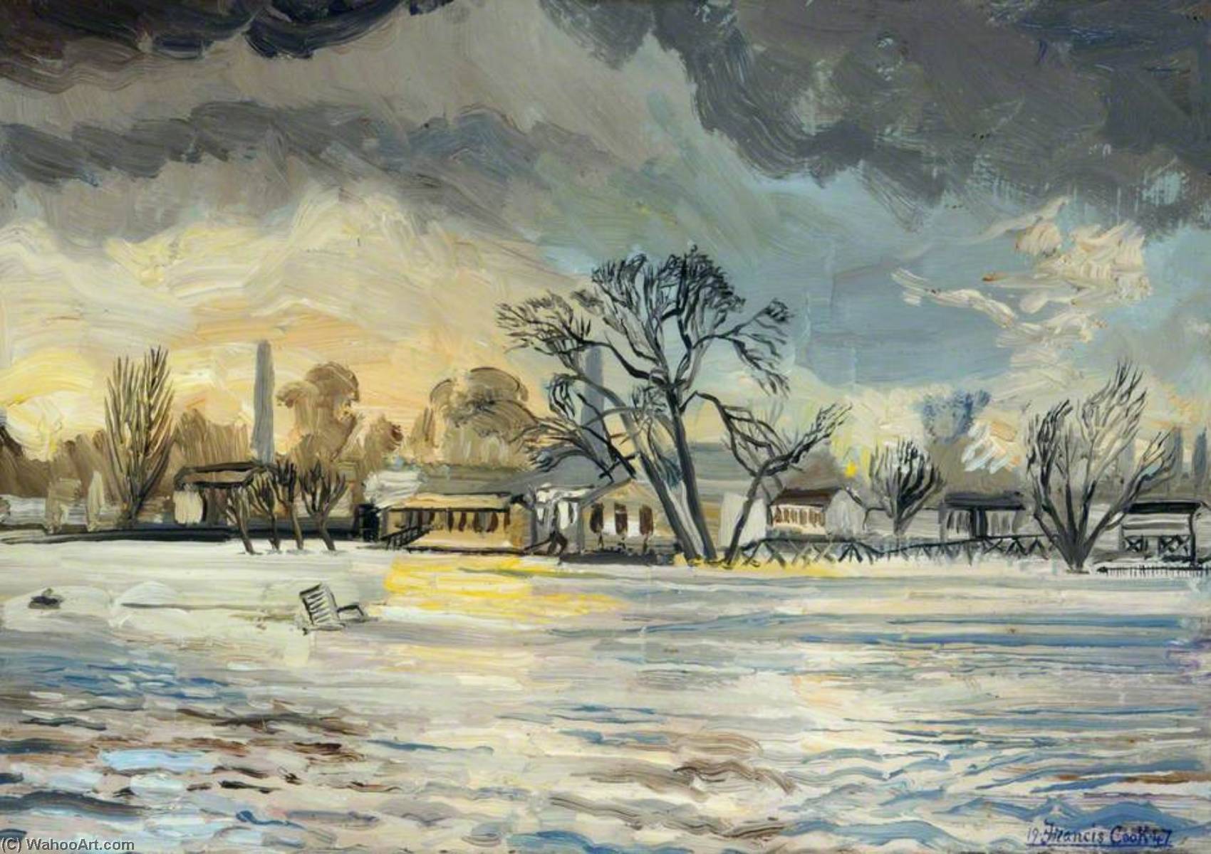 Order Artwork Replica Gale and Floods from Walton Bridge, 1947 by ...