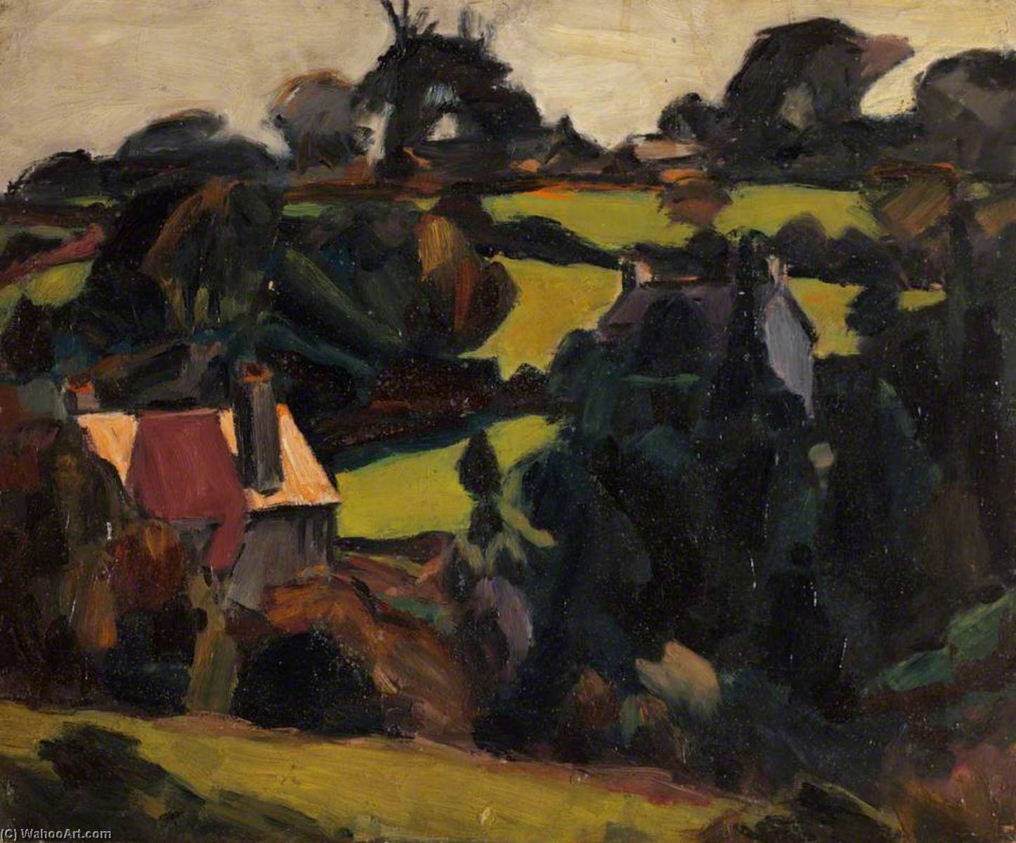 Get Art Reproductions Rural District, 1929 by Evan Walters (1892-1951) | WahooArt.com